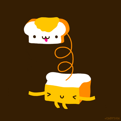 Happy Peanut Butter GIF by Cindy Suen - Find & Share on GIPHY