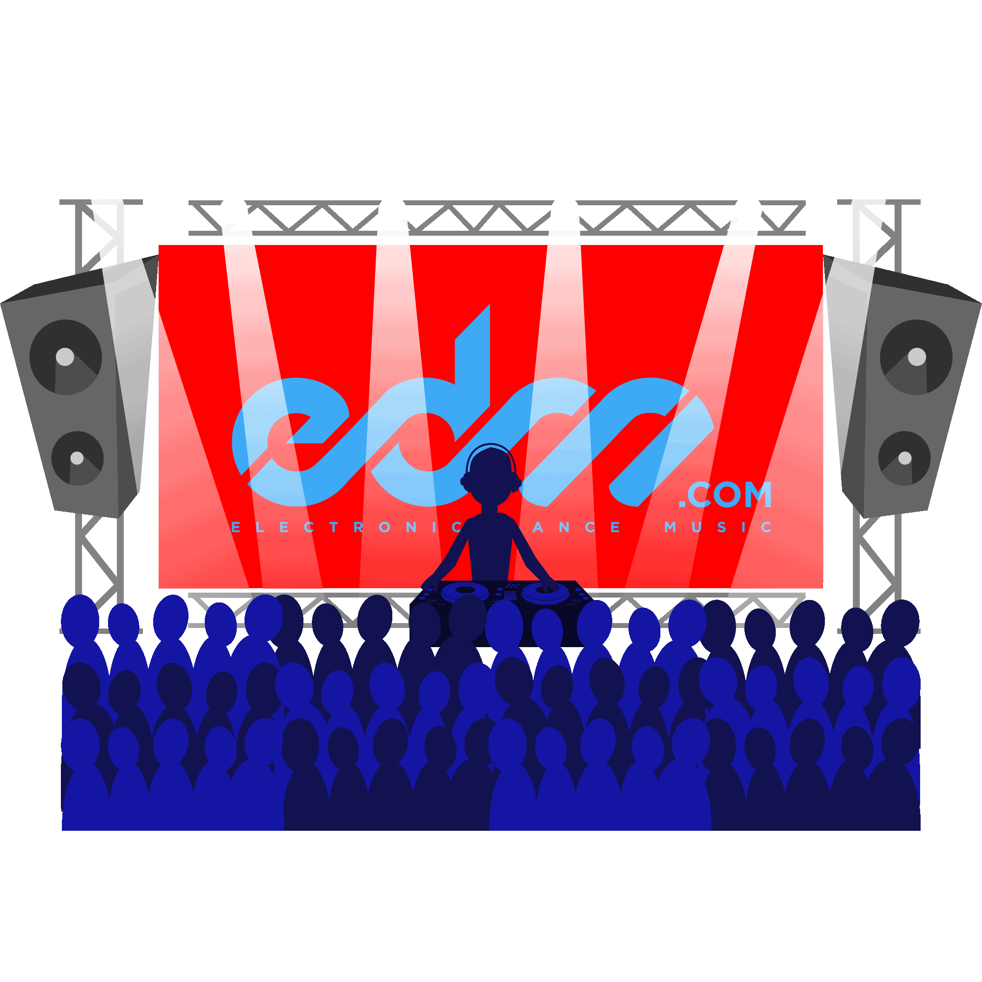 Dance Party Sticker by EDM.com for iOS & Android | GIPHY