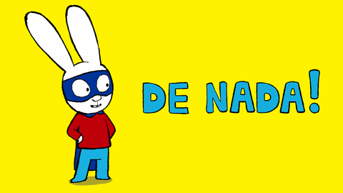 De Nada GIF by Simon Super Rabbit - Find & Share on GIPHY