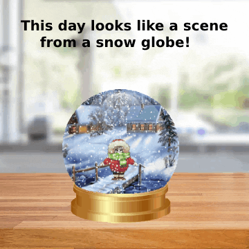Animated Snow Globe Gif