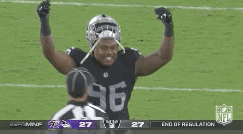 Las Vegas Raiders Football GIF by NFL - Find & Share on GIPHY