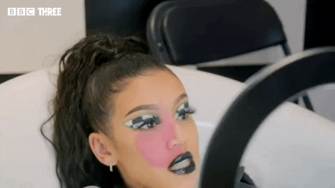 Glow Up Maya Jama GIF by BBC Three - Find & Share on GIPHY
