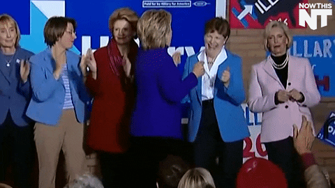 Hillary Clinton Dancing GIF by NowThis - Find & Share on GIPHY
