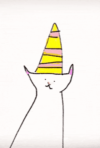 Cat Party Hat Gif
