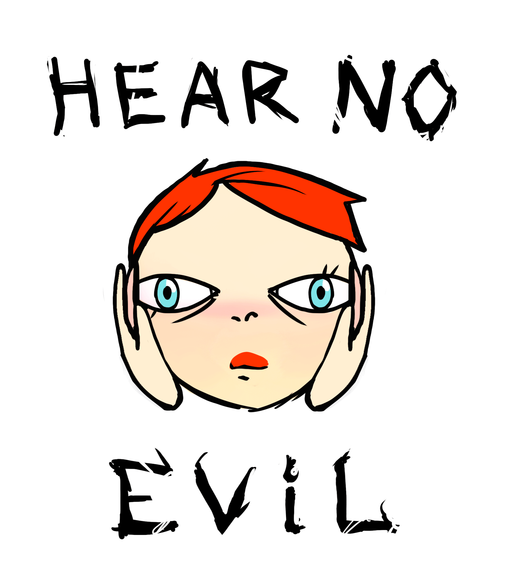Awesome No Evil Sticker by Fymsa for iOS & Android | GIPHY
