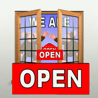 We Are Open GIF - Find & Share on GIPHY