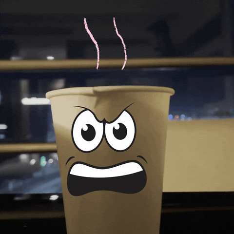 Angry Coffee GIF by Digital Pratik - Find & Share on GIPHY