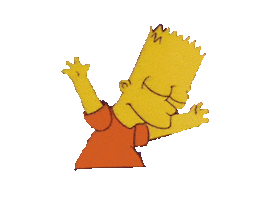 Happy Bart Simpson Sticker By Sticker for iOS & Android | GIPHY