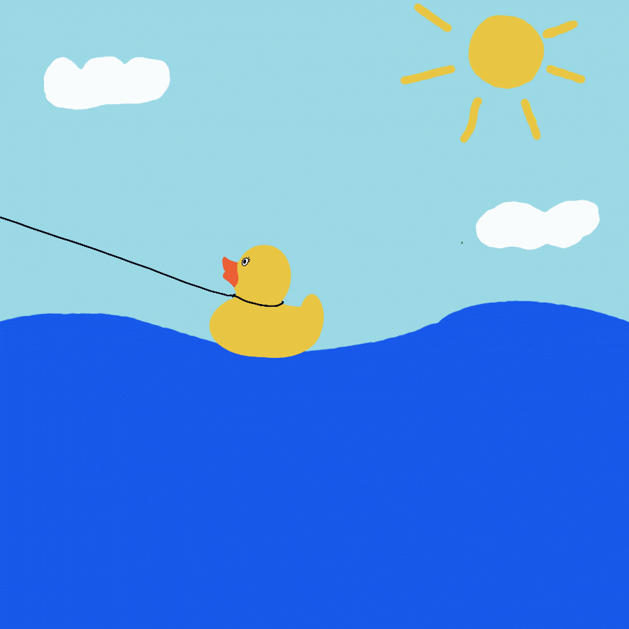 Wellen Quietscheentchen GIF - Find & Share on GIPHY