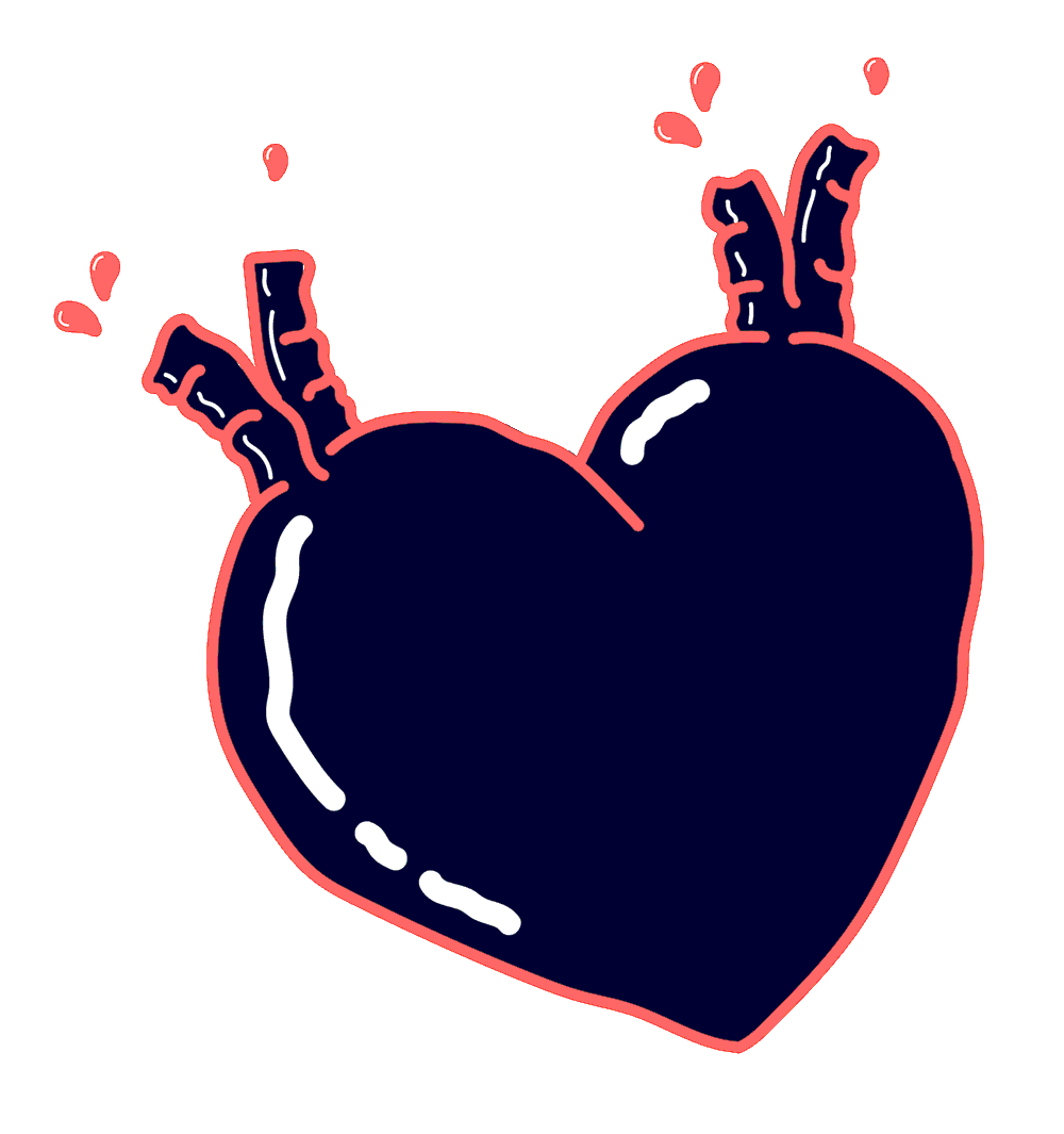 Bleeding I Love You Sticker by ATTN: for iOS & Android | GIPHY