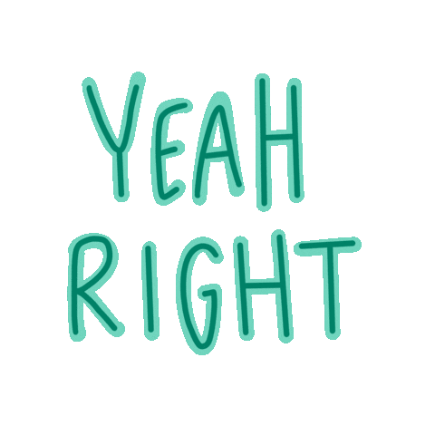 Yeah Right Sticker for iOS & Android | GIPHY