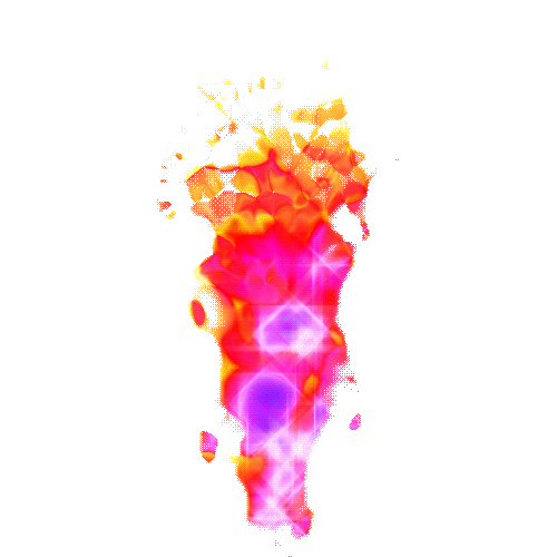 Fire Pink Sticker by Douglas Schatz for iOS & Android | GIPHY