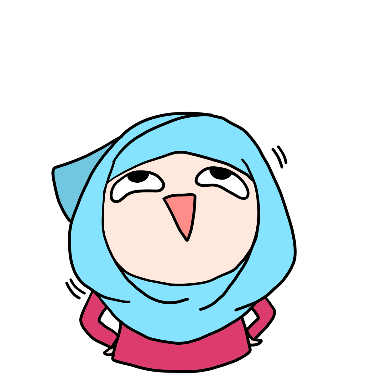 Girl Laughing Sticker by ifalukis for iOS & Android | GIPHY