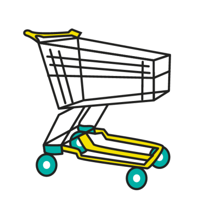 Shopping Supermarket Sticker by Carttec for iOS & Android | GIPHY