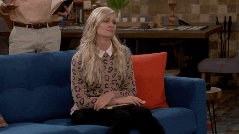 Sad Beth Behrs GIF by CBS - Find & Share on GIPHY