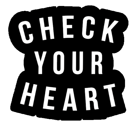 Heart Check Sticker by John Crist Comedy for iOS & Android | GIPHY
