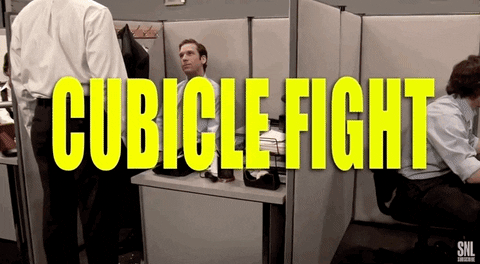 Cubicle Fight GIFs - Get the best GIF on GIPHY