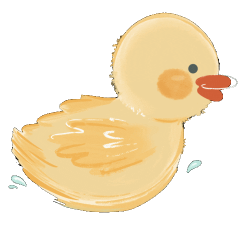 Happy Duck Sticker for iOS & Android | GIPHY