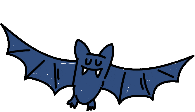 Sleepy Bat Sticker by JAKO-O for iOS & Android | GIPHY