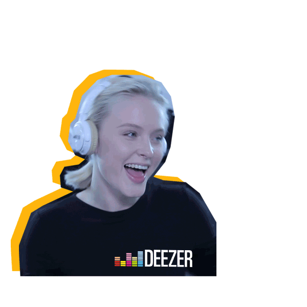Zara Larsson Feliz Sticker by Deezer Brasil for iOS & Android | GIPHY