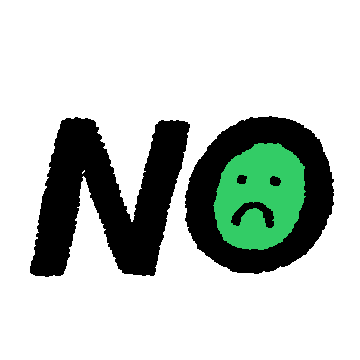 No Sticker by Alabaster Pizzo for iOS & Android | GIPHY