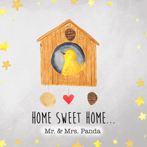 Moving In Home Sweet Home GIF by Mr. & Mrs. Panda - Find & Share on GIPHY