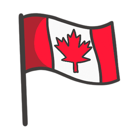 Canadian Flag Waving Gif