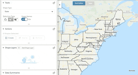 Create Geographic Shapes with the Shape Editor