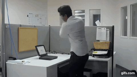 Computer Smash Animated Gif