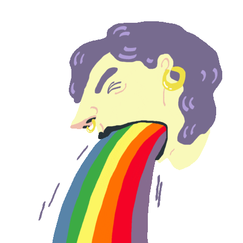 Girl Vomiting Sticker by Ezra W. Smith for iOS & Android | GIPHY