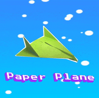 Paper Airplane Flying Gif