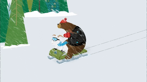 Sledding Winter Sports GIF by Salesforce - Find & Share on GIPHY