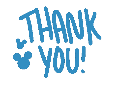 Mickey Mouse Thank You Sticker for iOS & Android | GIPHY