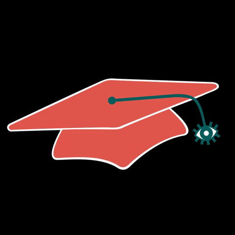 Graduation Cap GIF by VISTA college - Find & Share on GIPHY