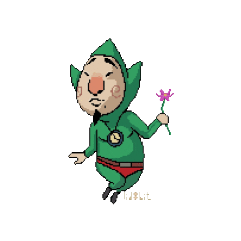 Pixel Art Tingle Sticker for iOS & Android | GIPHY