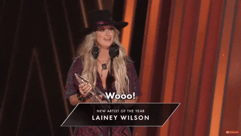 Lainey Wilson GIF by CMA Awards - Find & Share on GIPHY