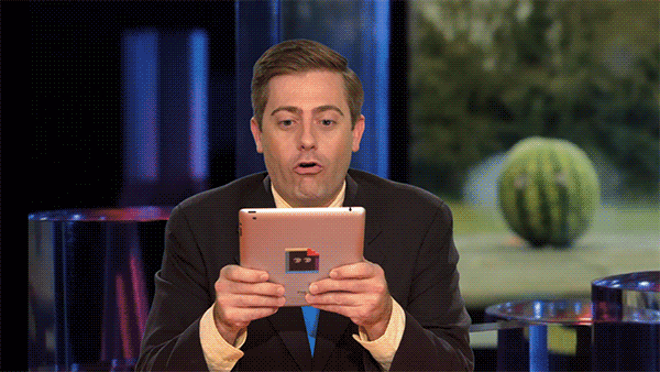 Ipad Newscaster GIF by Originals - Find & Share on GIPHY