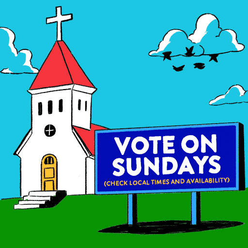 Voting Happy Sunday GIF by Creative Courage - Find & Share on GIPHY