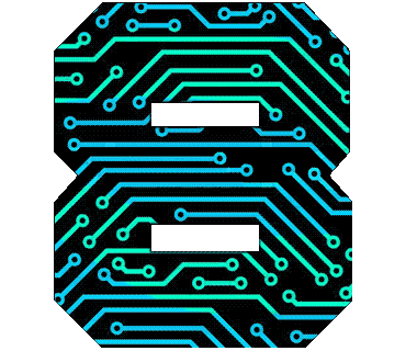 Blu Microchip Sticker by YOOX for iOS & Android | GIPHY