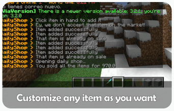 Premium - Daily Shop | Random items Shop | Customizable items, NBT support, customizable timer ...