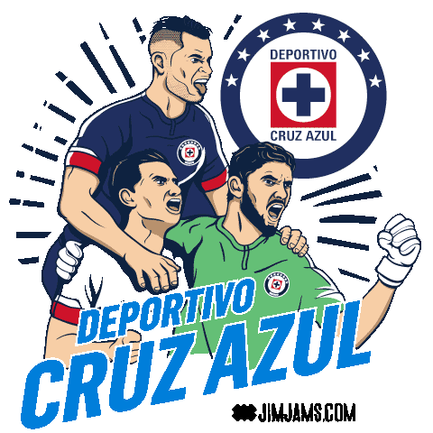 Maquina Celeste Cruz Azul Sticker by Jim Jams for iOS & Android | GIPHY