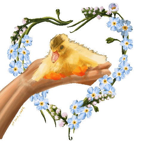 Easter Duck Sticker for iOS & Android | GIPHY