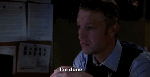Law And Order Im Done GIF by Wolf Entertainment - Find & Share on GIPHY