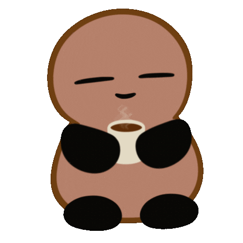Coffee Drink Sticker by Tubby Nugget for iOS & Android | GIPHY