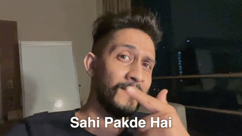 Sahi Pakde Hai GIF by Digital Pratik - Find & Share on GIPHY