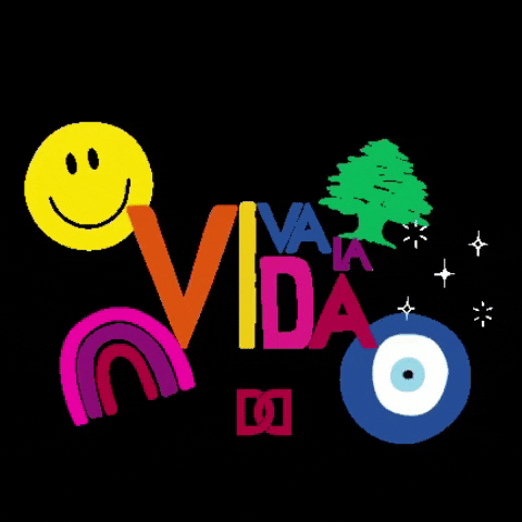 Viva La Vida GIF by Ayounik by Damia Frangie - Find & Share on GIPHY