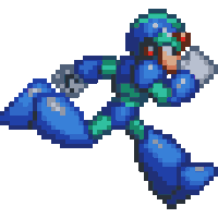 Megaman Running Gif