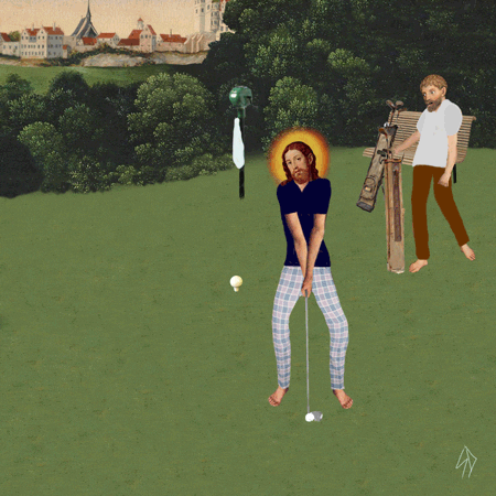 Hand Of God Golf GIF by Scorpion Dagger - Find & Share on GIPHY