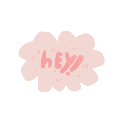 Pink Hello Sticker for iOS & Android | GIPHY