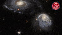 Colliding Galaxies Gif